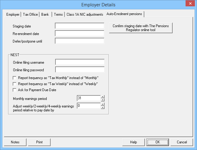 Using Payroll Manager with NEST